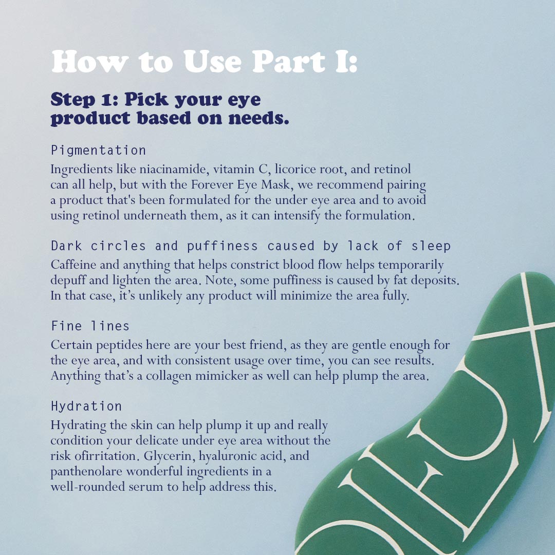 Forever Eye Mask | The Original Reusable Silicone Gel Eye Pads | Dieux